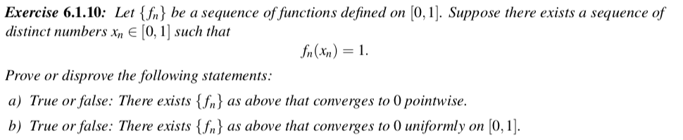 Solved Exercise 6110 Let Fn Be A Sequence Of Functions 7124
