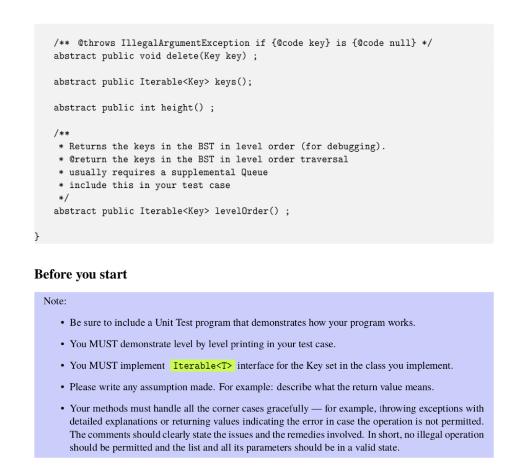 In this lab, you will work on the Binary Search Tree | Chegg.com