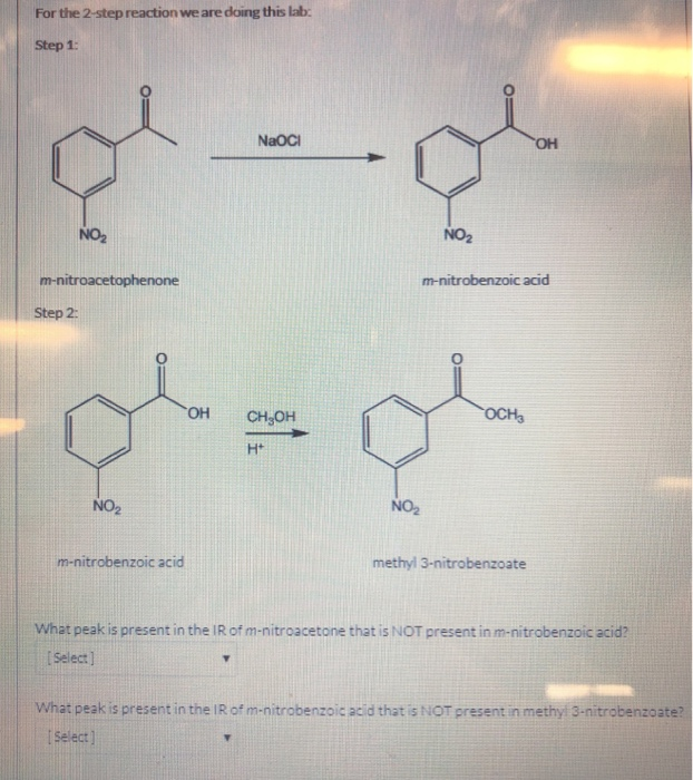 Solved For the 2-step reaction we are doing this lab. Step | Chegg.com