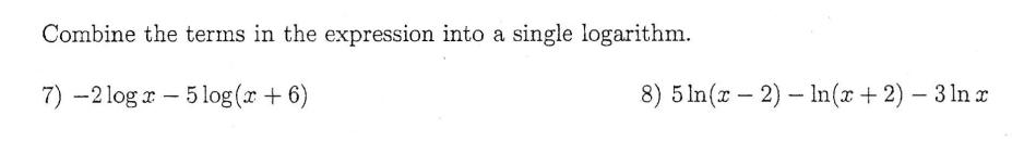 Solved Combine the terms in the expression into a single | Chegg.com