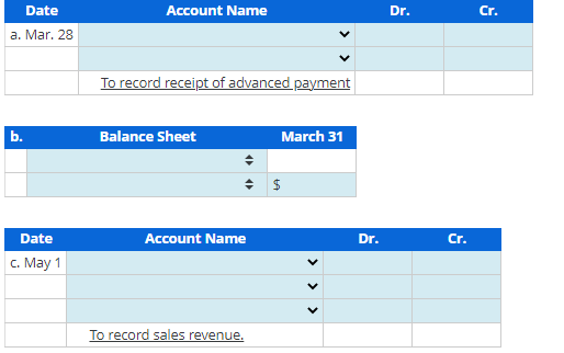 Solved Recording and Reporting Customer Advances | Chegg.com