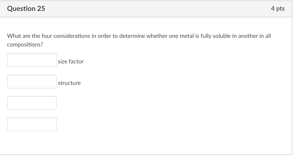 Solved What are the four considerations in order to | Chegg.com