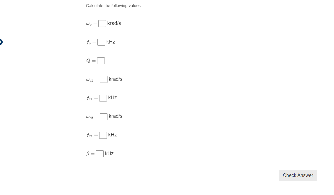 Solved Use the filter shown to answer the following | Chegg.com