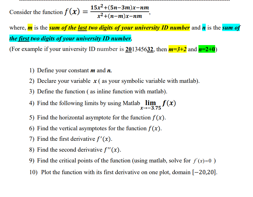 Solved onsider the function | Chegg.com