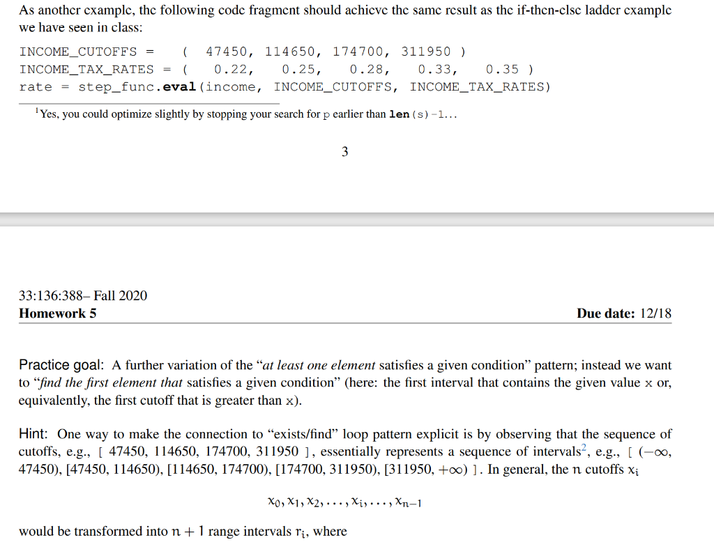 Problem 2 - step_func.eval: Evaluate step function | Chegg.com