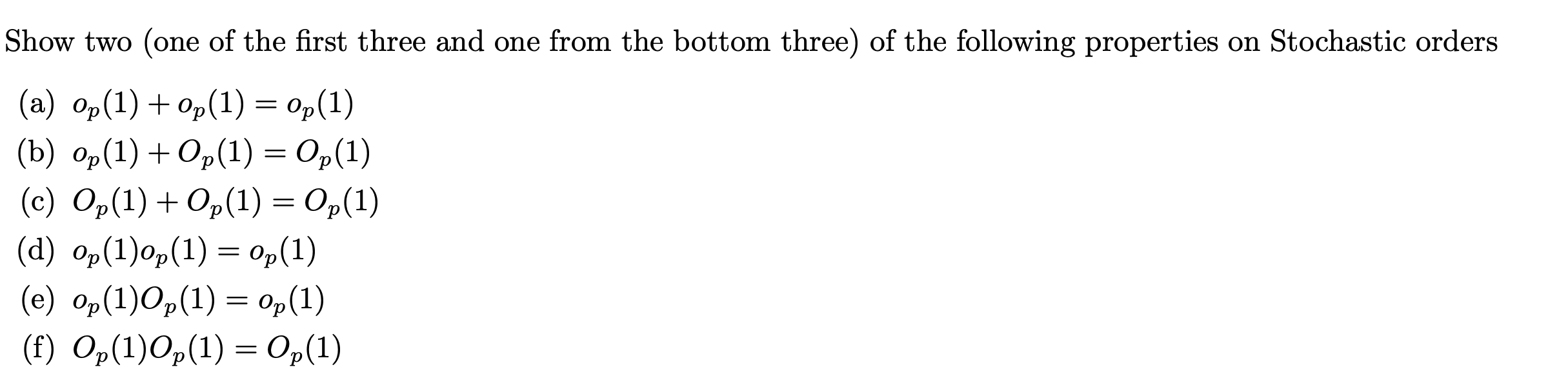 Solved = = Show two (one of the first three and one from the | Chegg.com