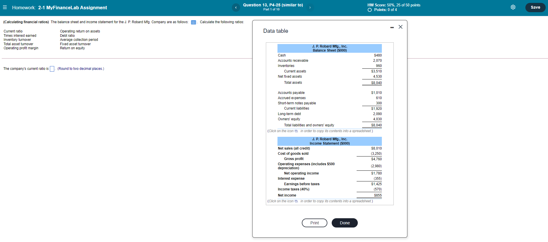 Solved = Homework: 2-1 MyFinanceLab Assignment Question 13, | Chegg.com