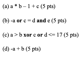 Solved Write a BNF description of the precedence and | Chegg.com
