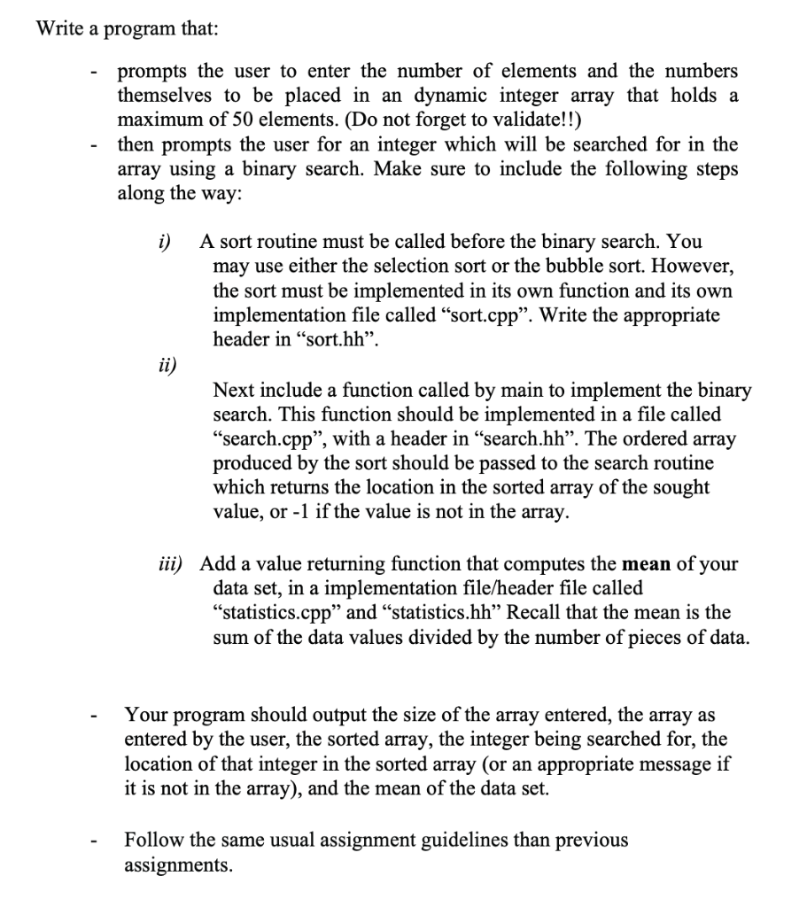Solved Write a program that: prompts the user to enter the | Chegg.com