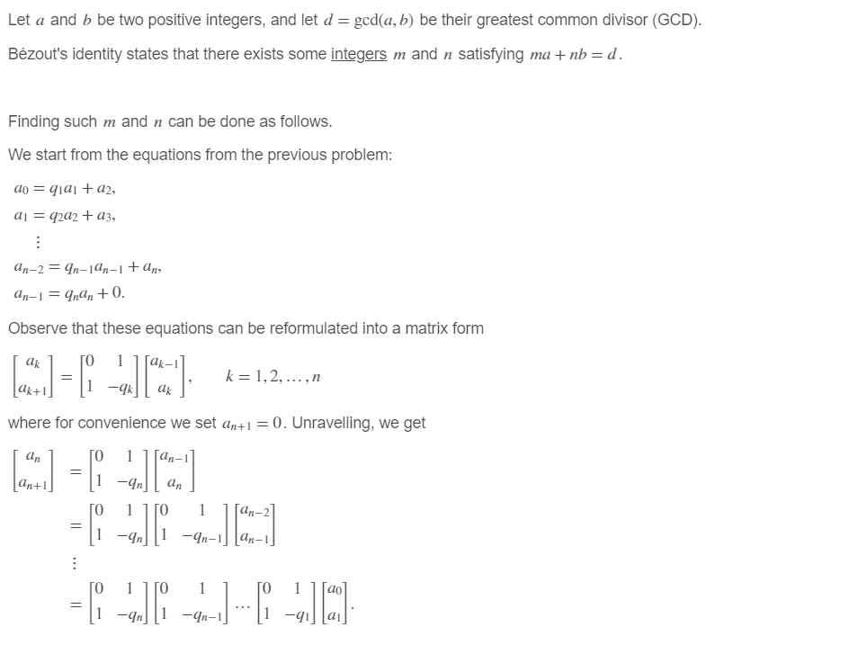 Solved Let a and b be two positive integers, and let | Chegg.com