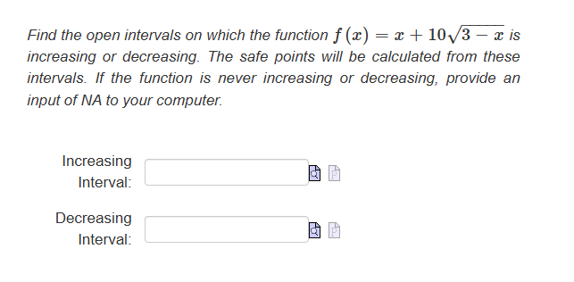 Solved Find the open intervals on ﻿which the function | Chegg.com