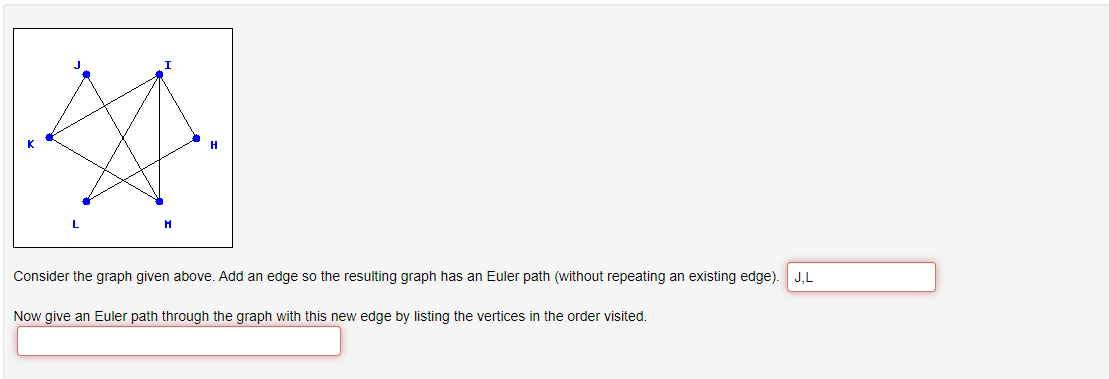Solved Consider the graph given above. Add an edge so the | Chegg.com