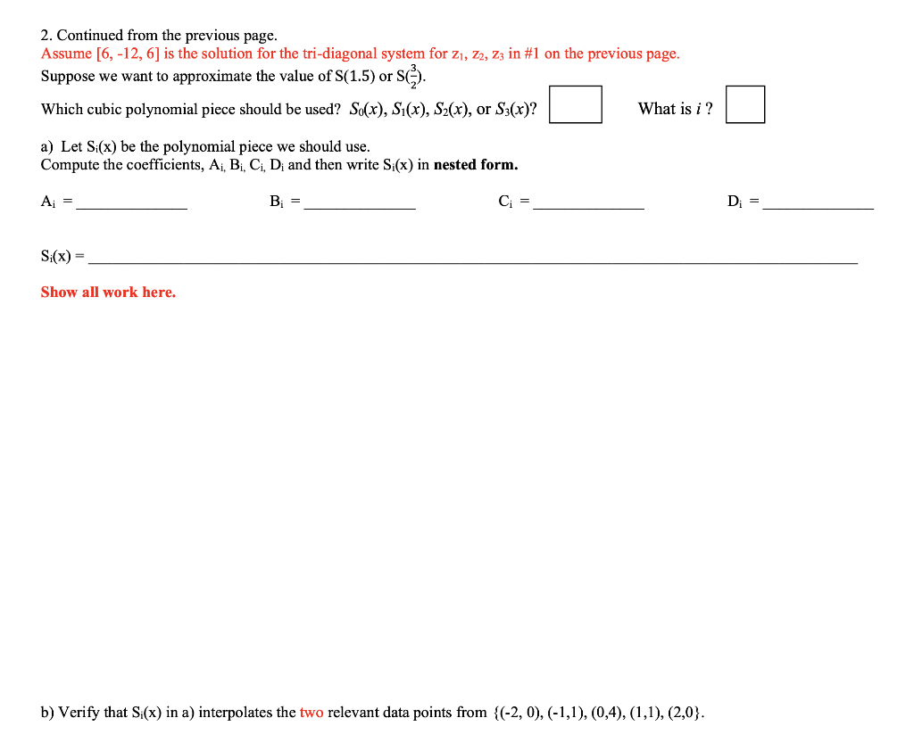 Solved 2. Continued from the previous page. Assume [6,−12,6] | Chegg.com