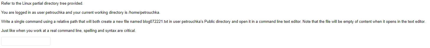 Refer to the Linux partial directory tree provided. | Chegg.com