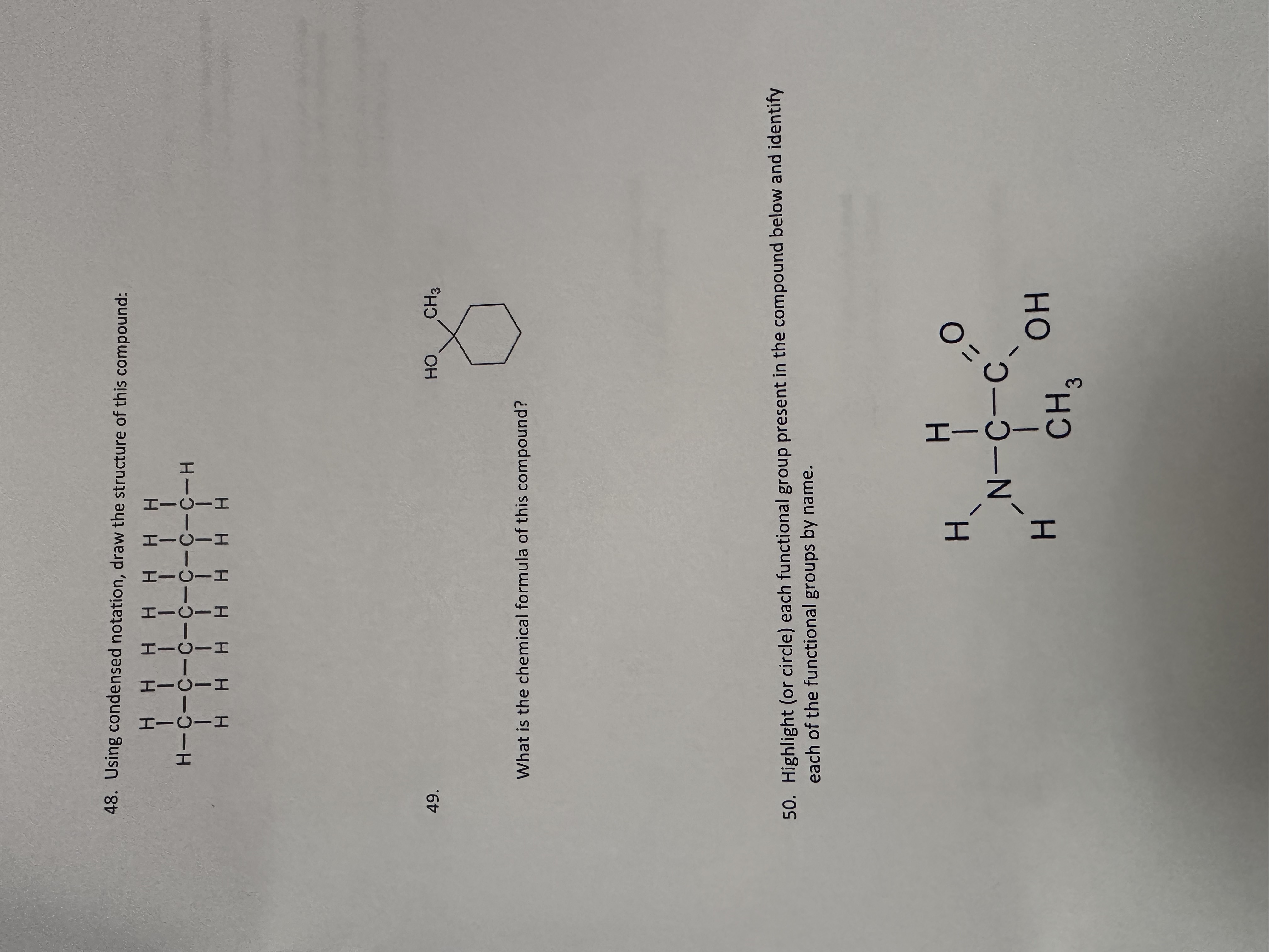 Solved 48. Using condensed notation, draw the structure of | Chegg.com
