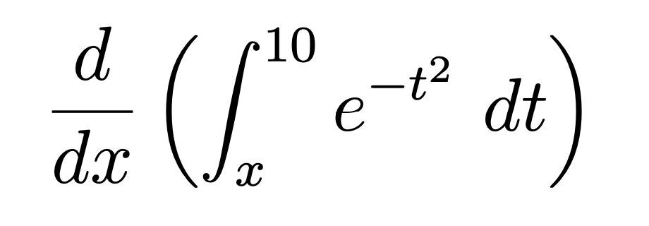 Solved dxd(∫x10e−t2dt) | Chegg.com