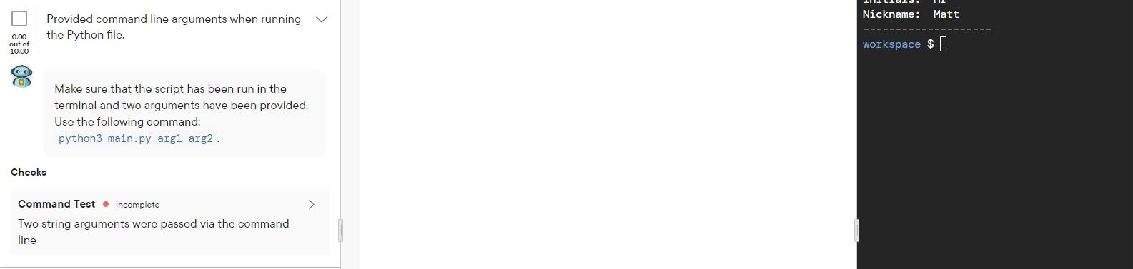Solved Provided Command Line Arguments When Running The Chegg