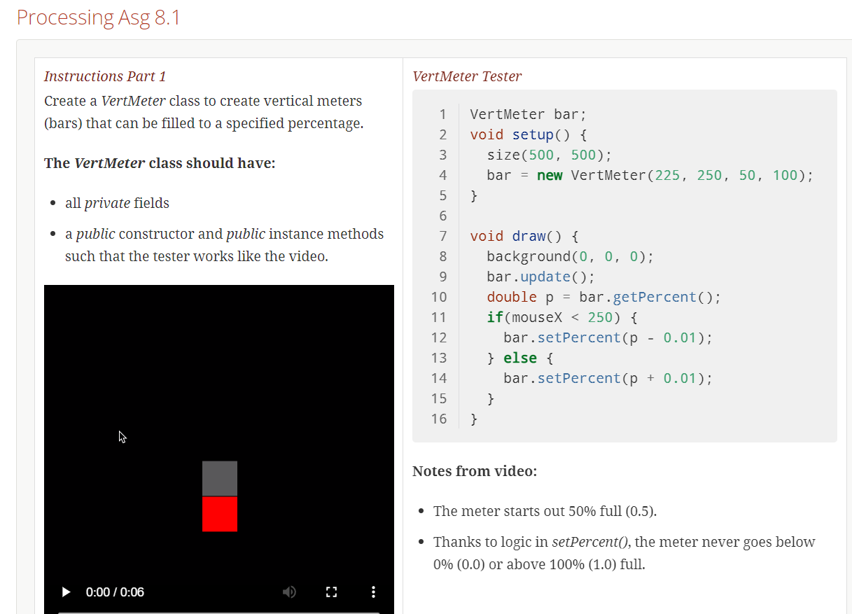 Solved The VertMeter class should have: -all private | Chegg.com