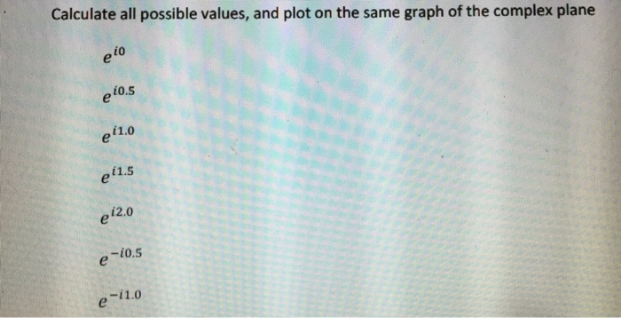 Solved Calculate all possible values, and plot on the same | Chegg.com