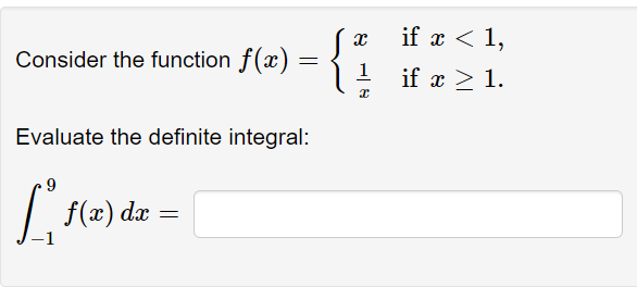Solved Consider the function f(x)={xx1 if x