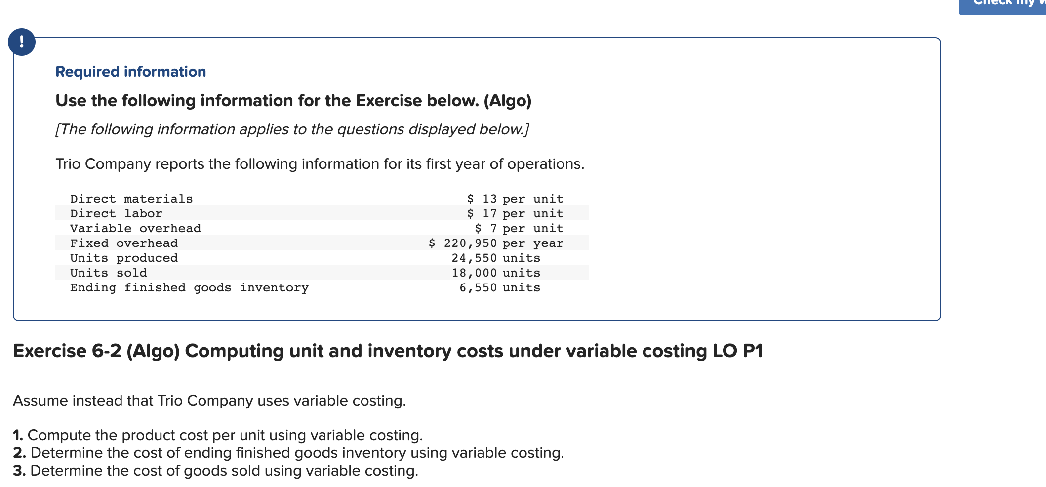 Solved Required information Use the following information | Chegg.com