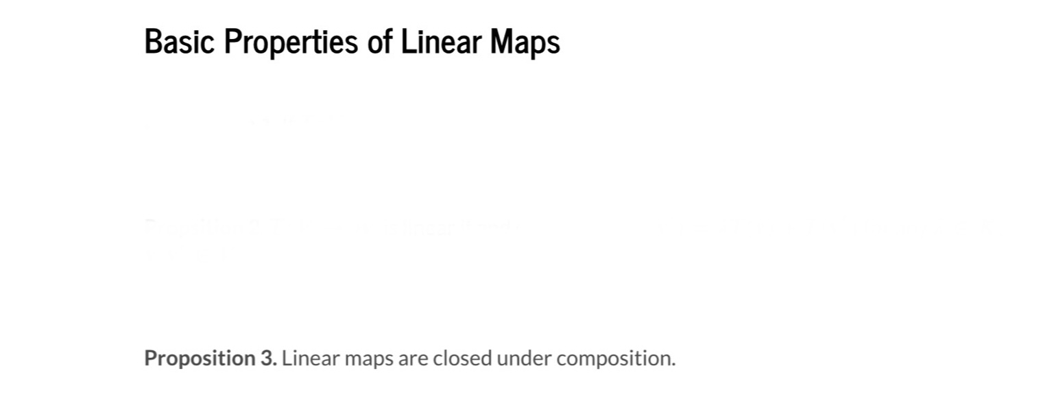Solved Basic Properties of Linear Maps Proposition 3. Linear | Chegg.com