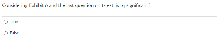 Solved Exhibit 6 In a certain simple linear regression | Chegg.com