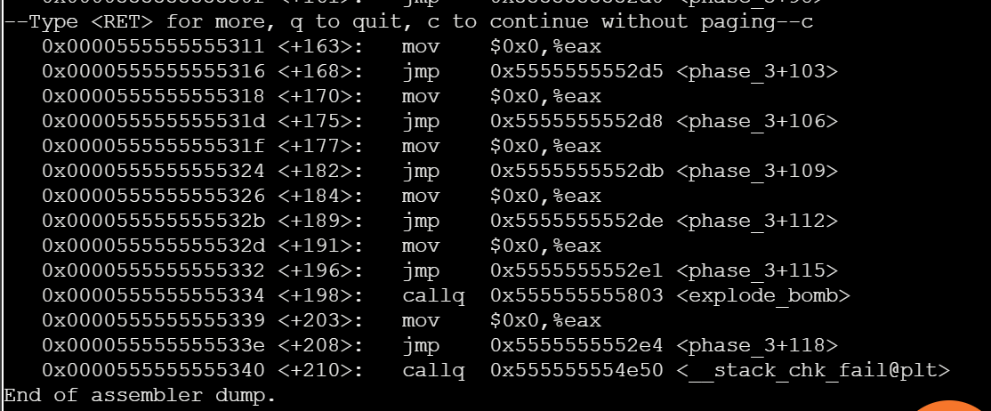 This is part of the binary bomb lab phase 3. Can | Chegg.com