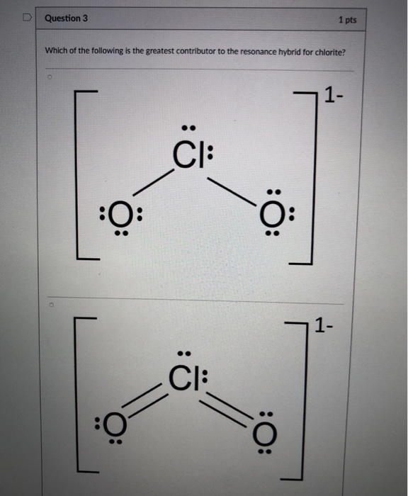Solved 1 pts DQuestion 3 Which of the following is the | Chegg.com