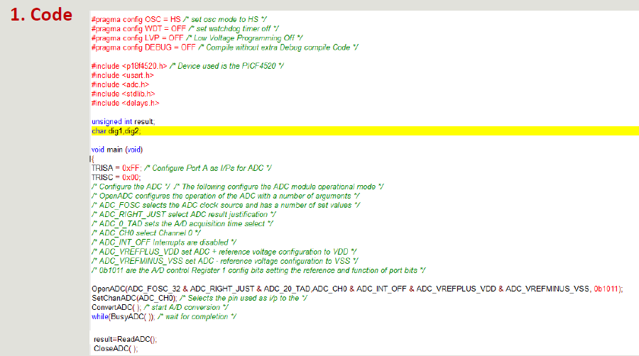 Procedure: An incomplete code will be provided. | Chegg.com