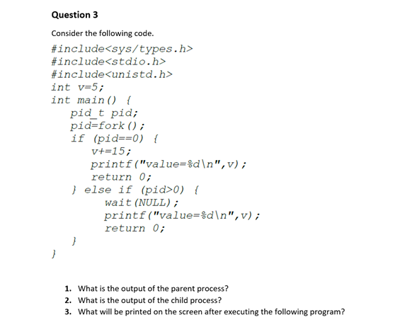 Solved Question 3 Consider the following code. 1. What is | Chegg.com