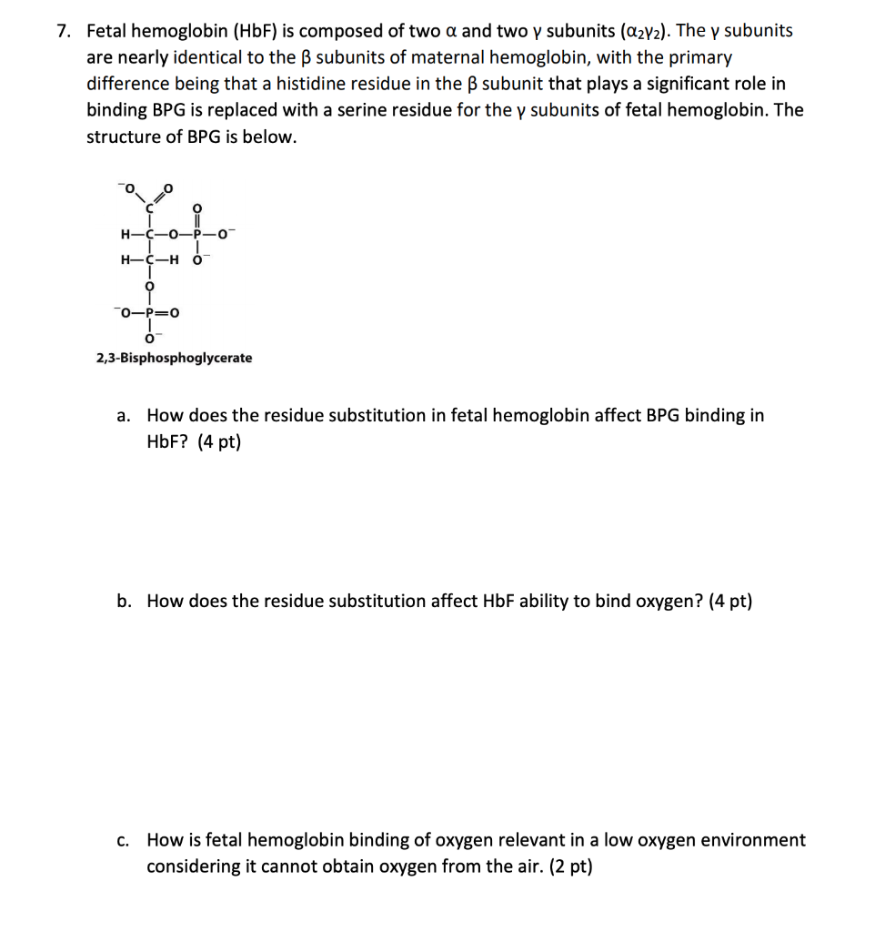 Solved this is a biochemistry question. please answer all | Chegg.com