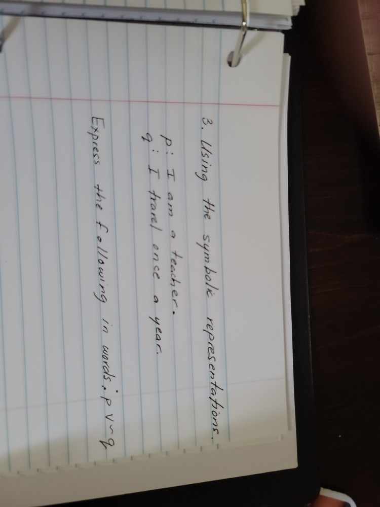 Solved 3. Using the symbolic representations... p: G: I am a | Chegg.com