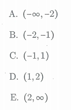 Solved Define f(x)=∫−2xt3+3t2−t−1t+1dt. In which of the | Chegg.com
