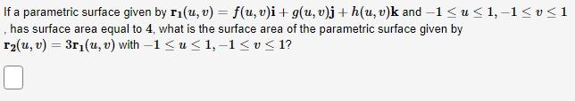 Solved If a parametric surface given by | Chegg.com