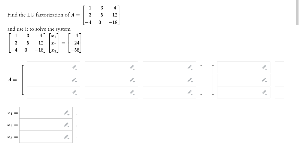 Solved Find the LU factorization of | Chegg.com