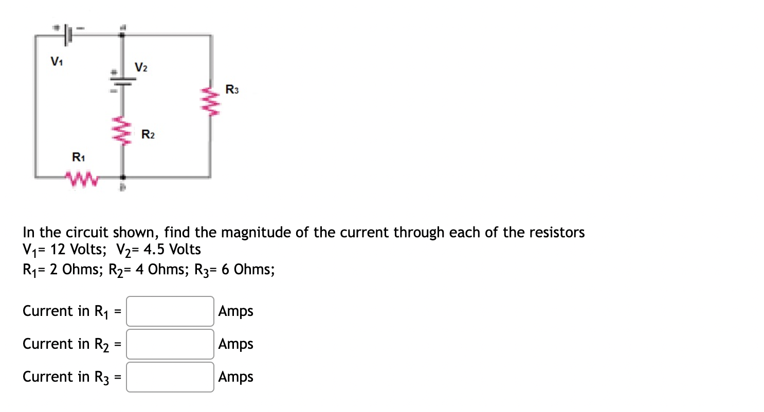 Solved In the circuit shown, find the magnitude of the | Chegg.com