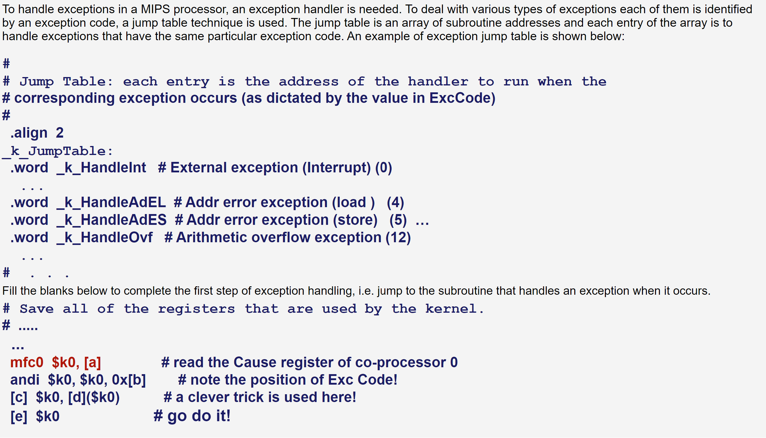 Fill the blanks below to complete the first step of | Chegg.com