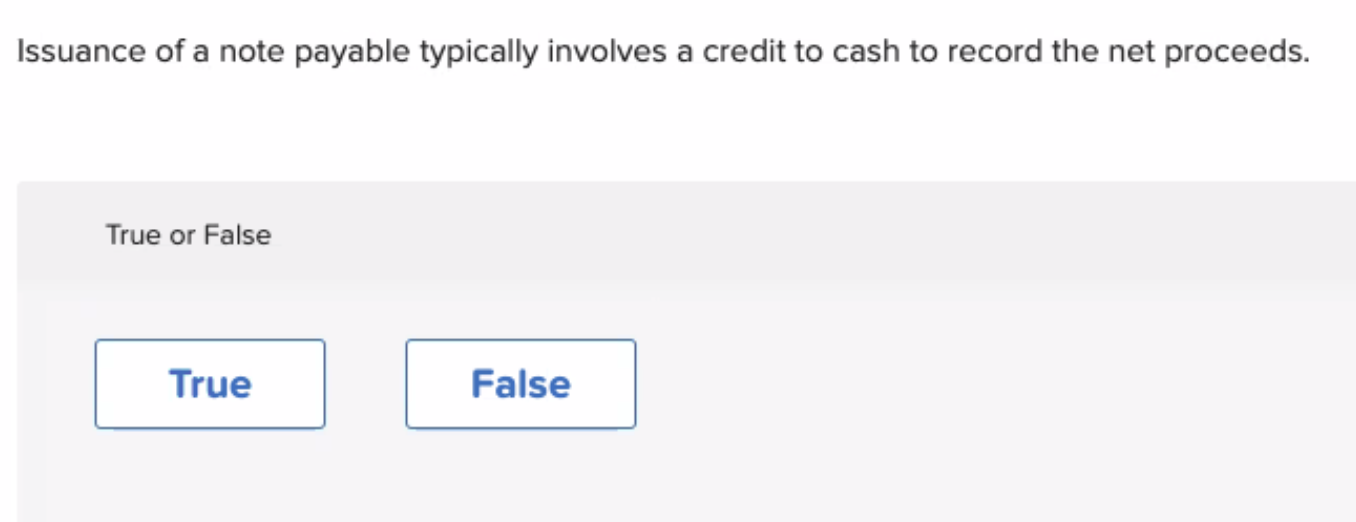 Solved Issuance of a note payable typically involves a | Chegg.com