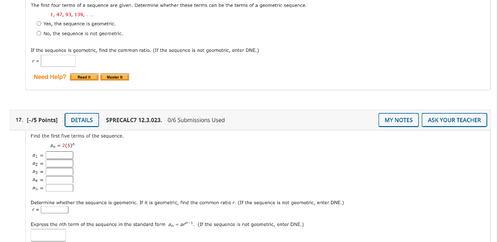Solved The First Four Term5 Of A Sequence Are Given