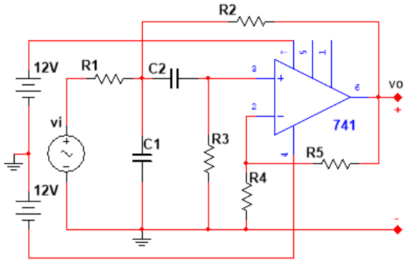 Solved For the circuit using amplifier 741 below: i) | Chegg.com