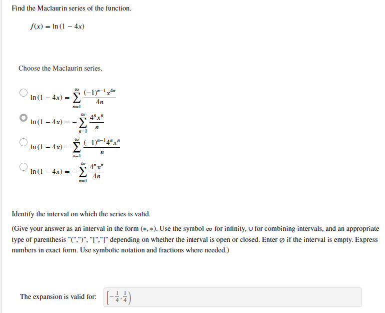 Solved Find the Maclaurin series of the function. | Chegg.com
