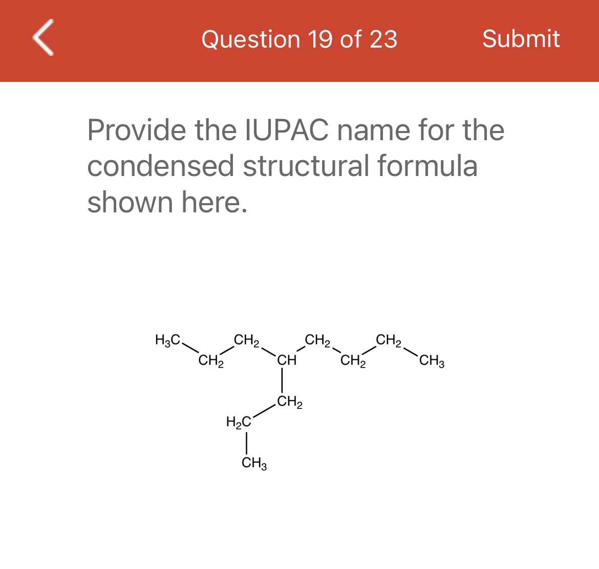 Solved Provide the IUPAC name for the condensed structural | Chegg.com