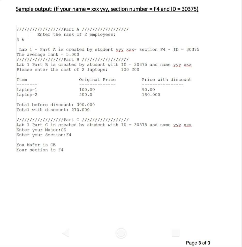 Solved AUM ID is 59354 Student name is Abdulaziz | Chegg.com