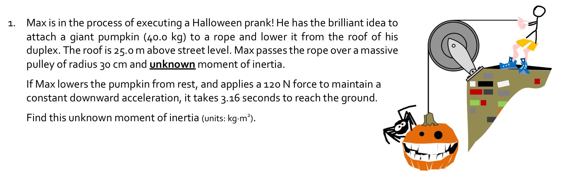 Solved OT 1. Max is in the process of executing a Halloween | Chegg.com