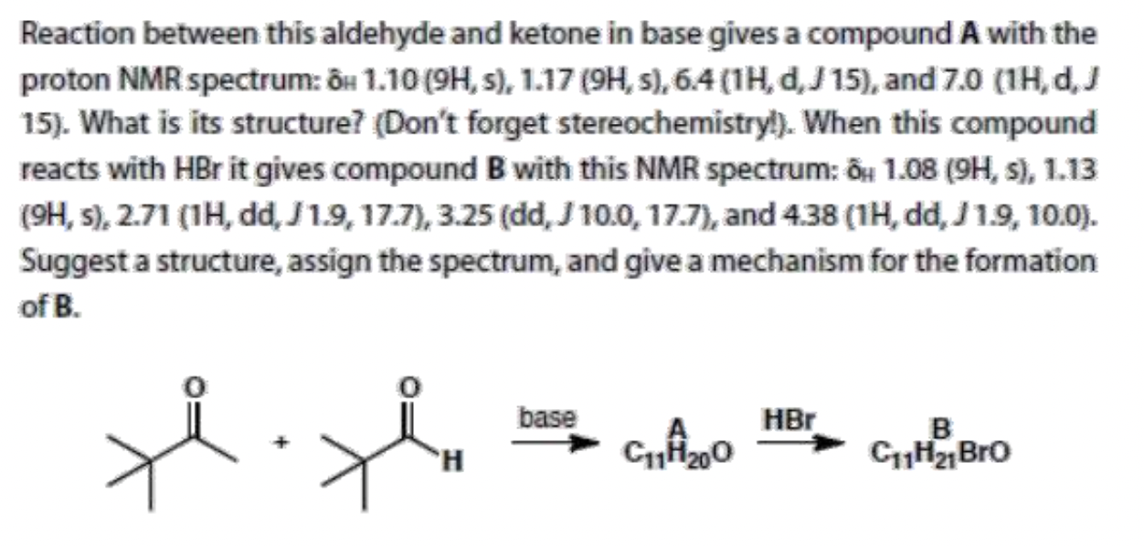 Solved Include drawn structures of A and B with mechanism | Chegg.com