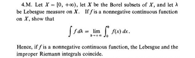 Solved 4.M. Let X = [0, +00), let X be the Borel subsets of | Chegg.com