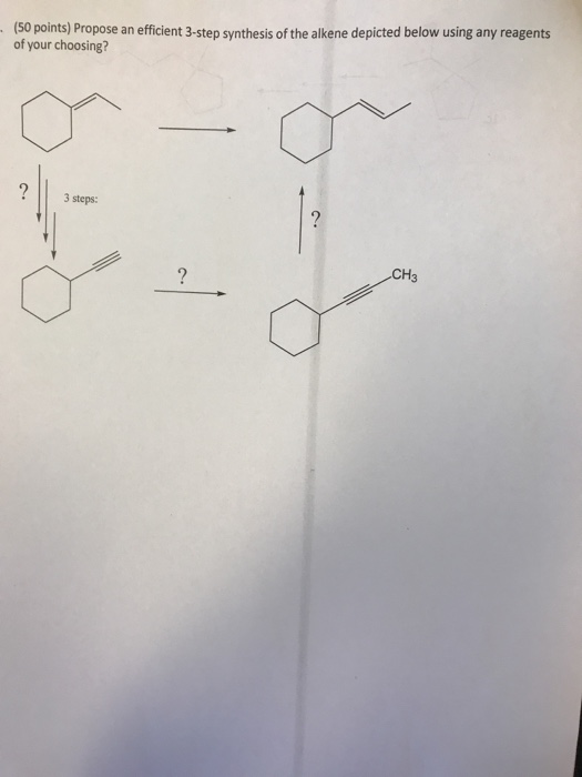 Solved (50 points) Propose an efficient 3-step synthesis of | Chegg.com Solved (50 points) Propose an efficient 3-step synthesis of | Chegg.com