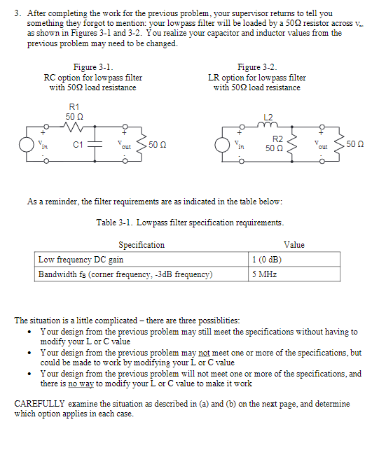 Solved 3. After completing the work for the previous | Chegg.com