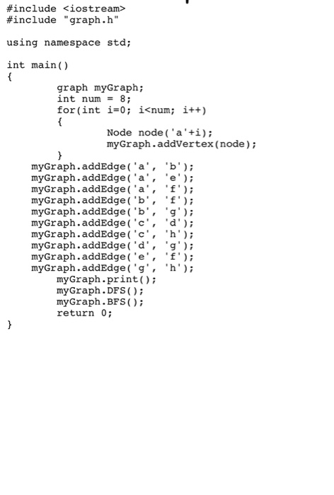 Solved Graph traversal is a very important this homework, | Chegg.com